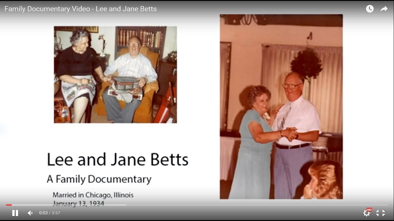 Lee and Jane Betts - A Family Documentary - Part One - YouTube