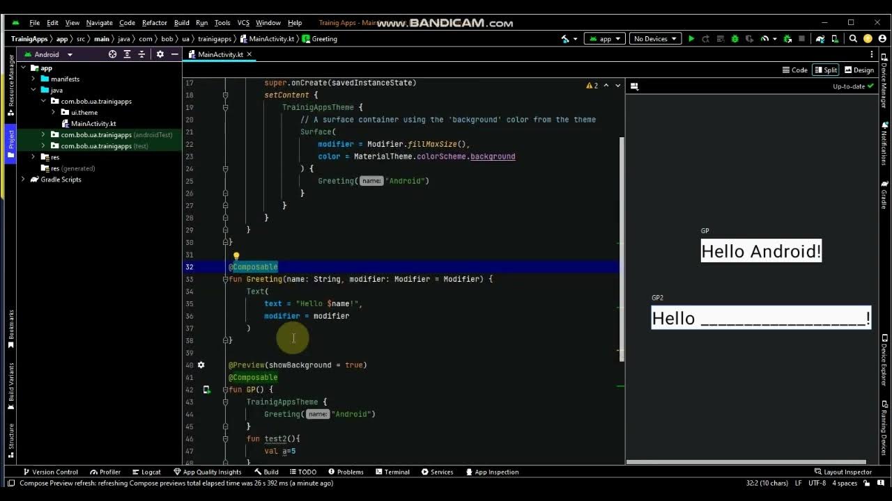 Using the Preview Functions in the Kotlin Compose 2 - YouTube