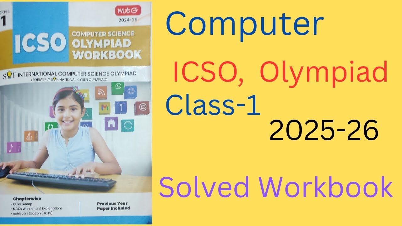 Olympiad Class-1 ICSO worksheet solved paper | Computer Olympiad Grade ...