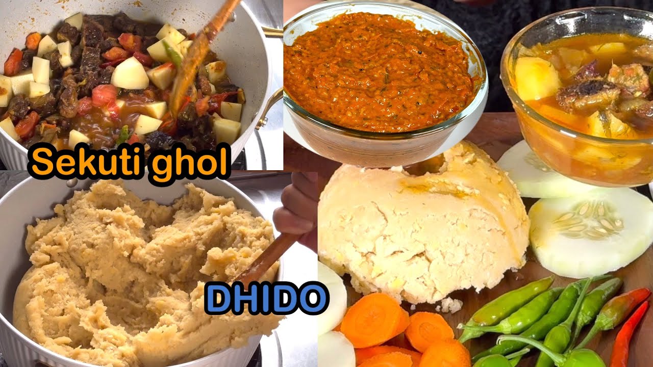 Dhindo and Sekuti traditional Nepali mukbang. Cooking DHIDO easy way ...