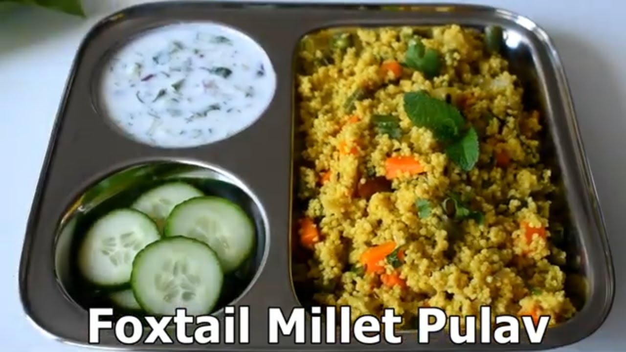 One Pot Foxtail Millet Pulao Recipe | Millet Pulao Recipe | Healthy ...