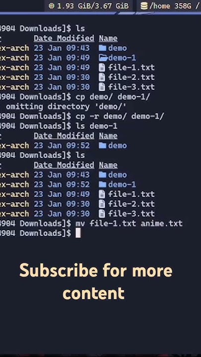 mv and cp commands in tamil #bash #linuxforbeginners #linux #coding #programming # ...