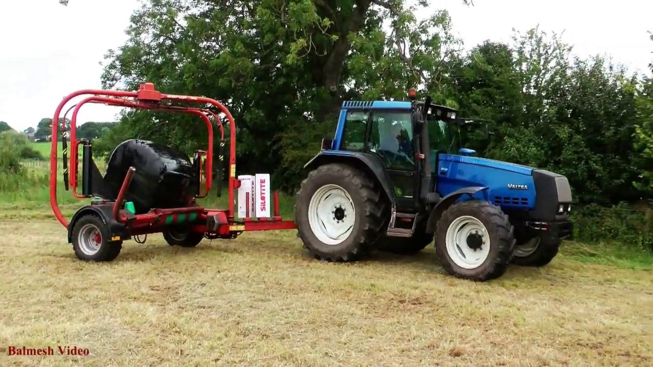 Hay-Making - Bale Wrapping. - YouTube