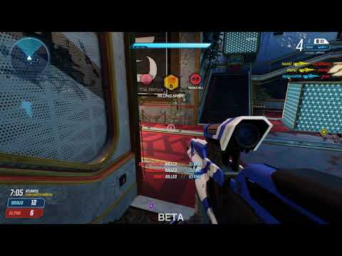 Splitgate Collateral Damage Triple Kill Snipe - YouTube