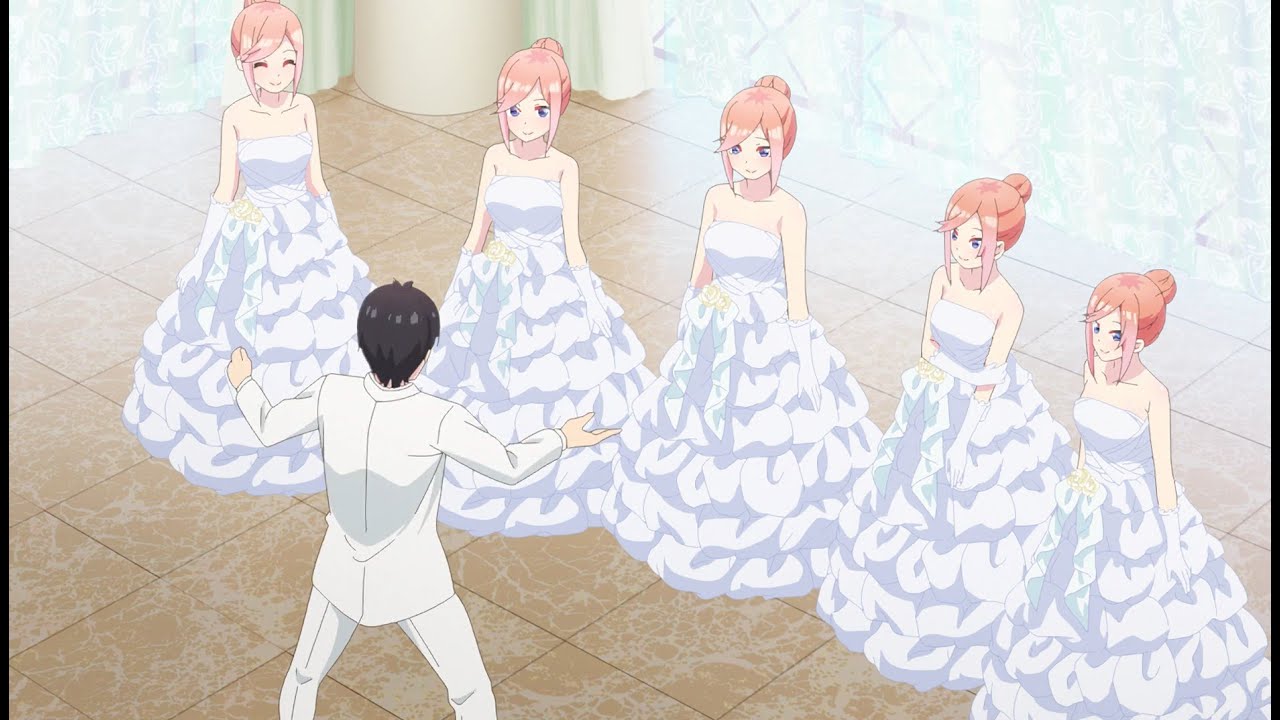 Cada beso de las quintillizas Nakano con Fuutarou - Gotoubun no ...