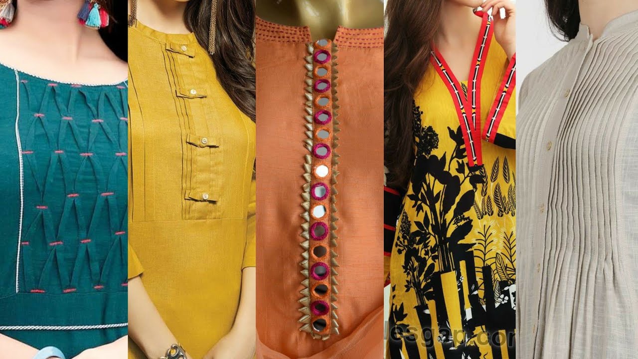 NEW 50 NECK DESIGNS 2020//PLEATED NECK DESIGNS//NECK DESIGNS WITH ...