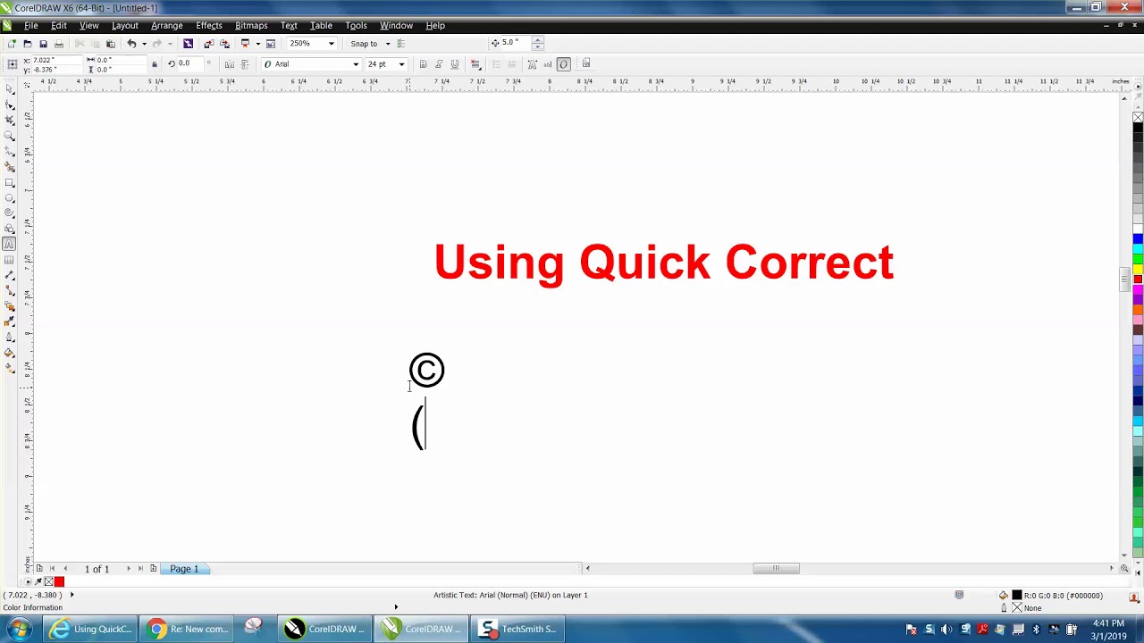 Corel Draw Tips & Tricks Quick Correct and how to use it - YouTube