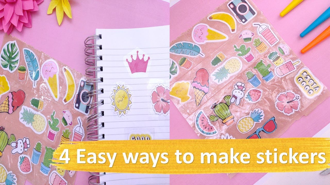 4 Ways To Make Diy Stickers Anybody Can Make This Using Stuff You