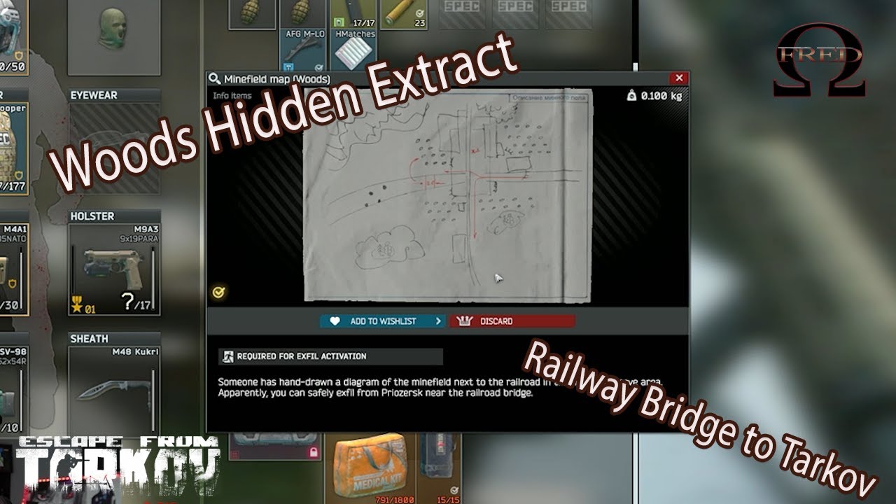 Woods Hidden Extract (Railway Bridge to Tarkov) - Escape From Tarkov ...