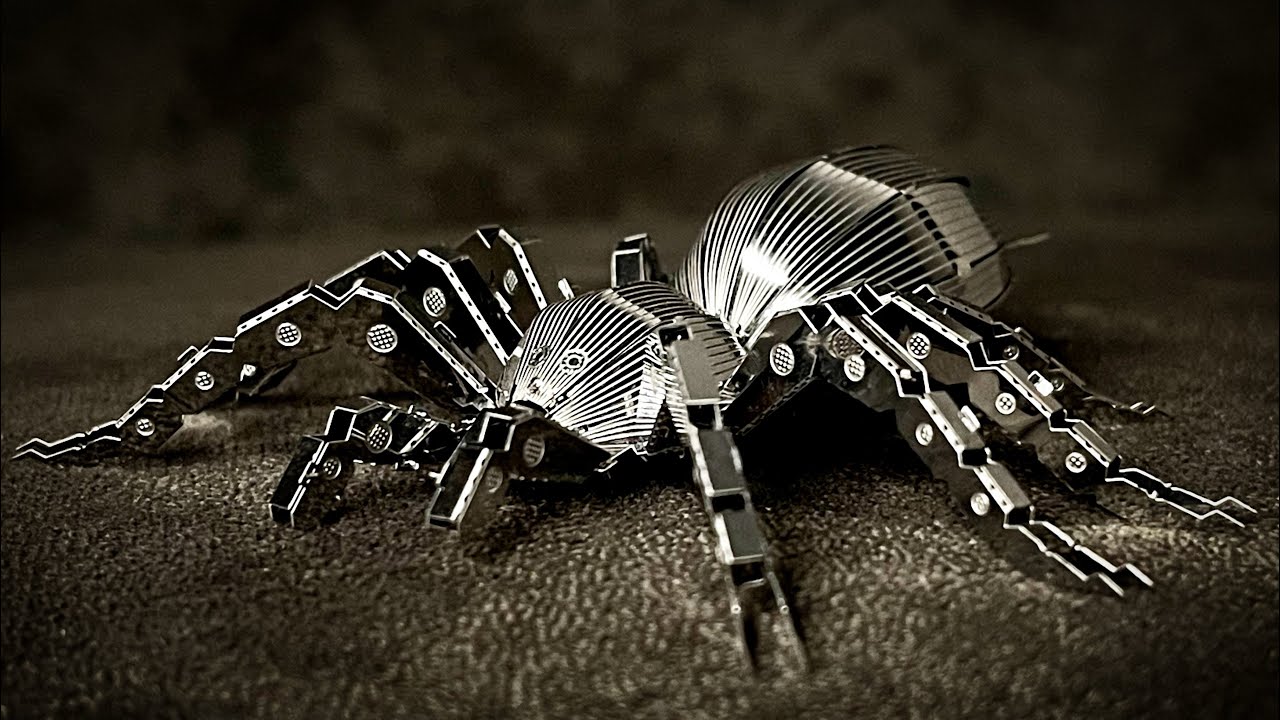 spider 69 | metal model | speed build | 3d puzzle - YouTube