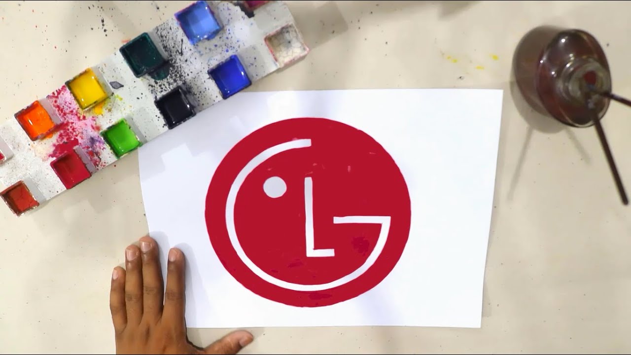 How to draw the LG logo - YouTube