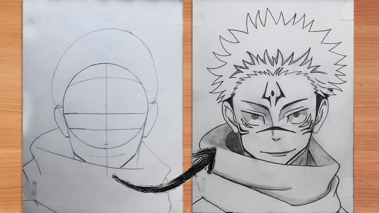 How to Draw Sukuna | Sukuna drawing | drawing tutorial for beginners ...
