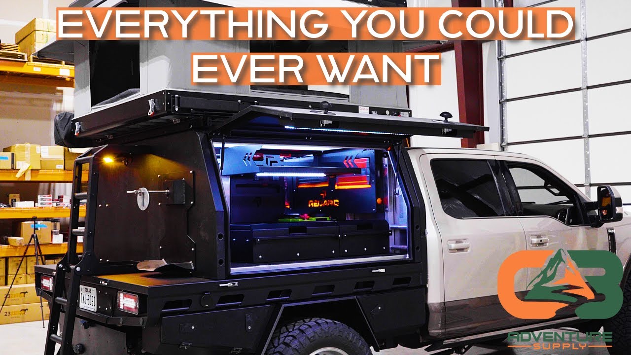 INSANE F250 Build with Mitts Tray & Canopy - You Need to See This ...