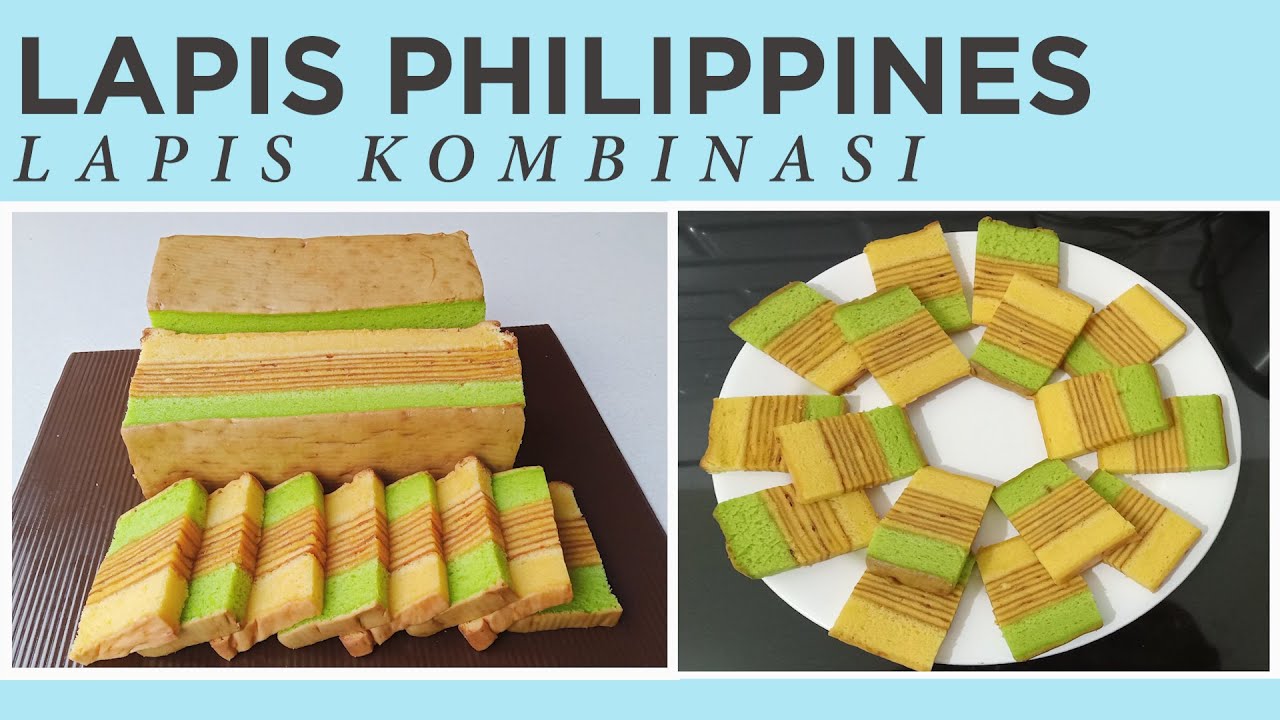 Sharing resep Lapis Philippines / Lapis Kombinasi,resep jualan - YouTube