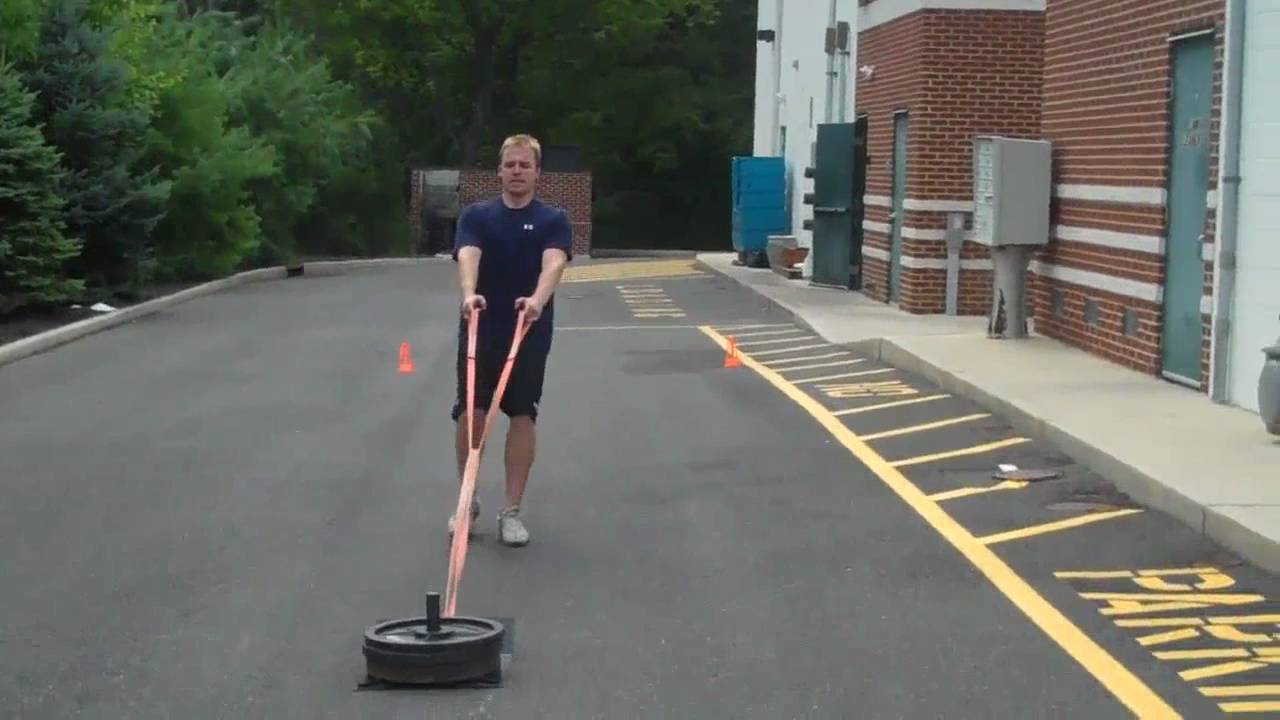 Sled - Backwards Dragging - YouTube