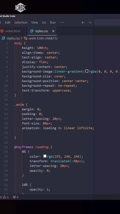 Creative animated text / #html #css #coding #programming #webdesign #html5 #css3animation - YouTube
