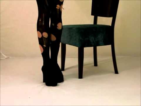 Tights Please - Ripped Tights, How To Rip Your Tights - YouTube