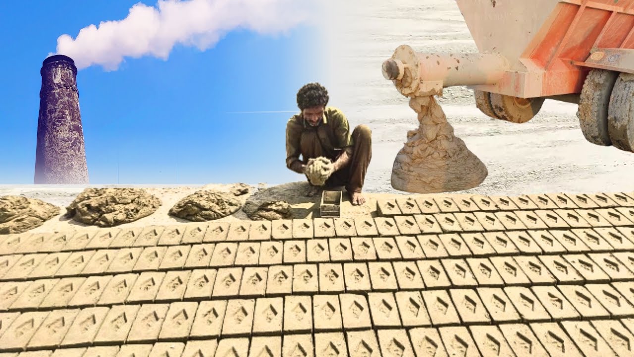 Amazing Process of Making BRICKS By Hands in Kilns - YouTube