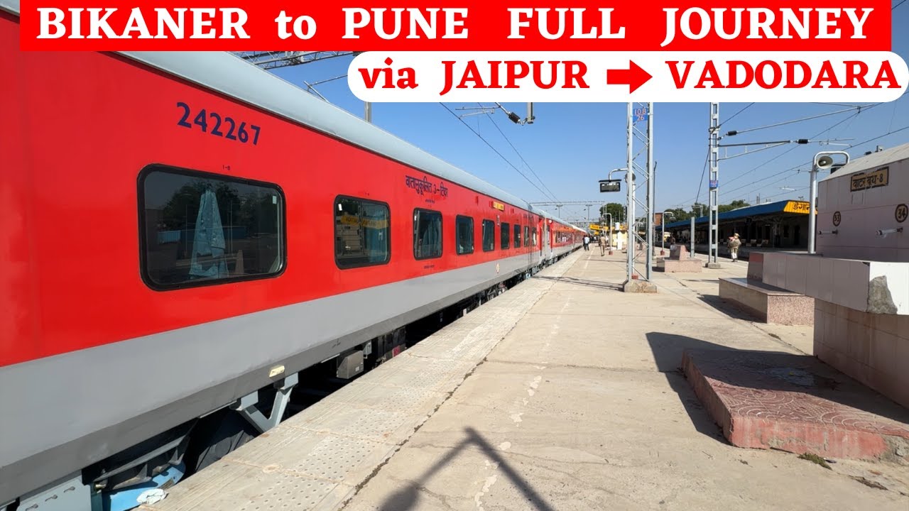 Bikaner to Pune Full Journey in a Special Train via Jaipur - YouTube