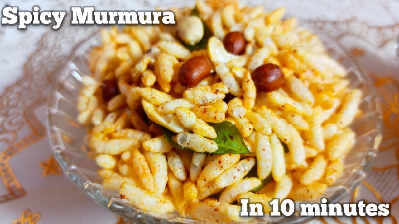 Murmura Recipe | Spicy Puffed Rice | Murmura Chivda | Street Style Kara ...