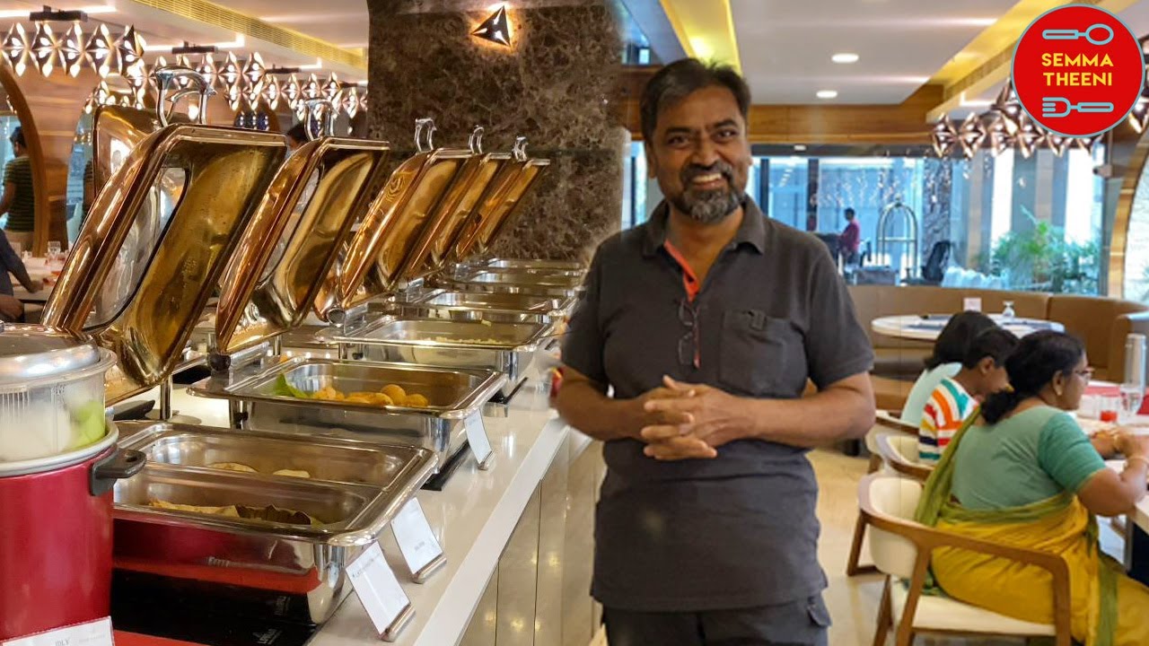 🌟STAR HOTEL BUFFET BREAKFAST🤤PARK ELANZA😻CHENNAI💥SEMMA THEENI👌Food ...