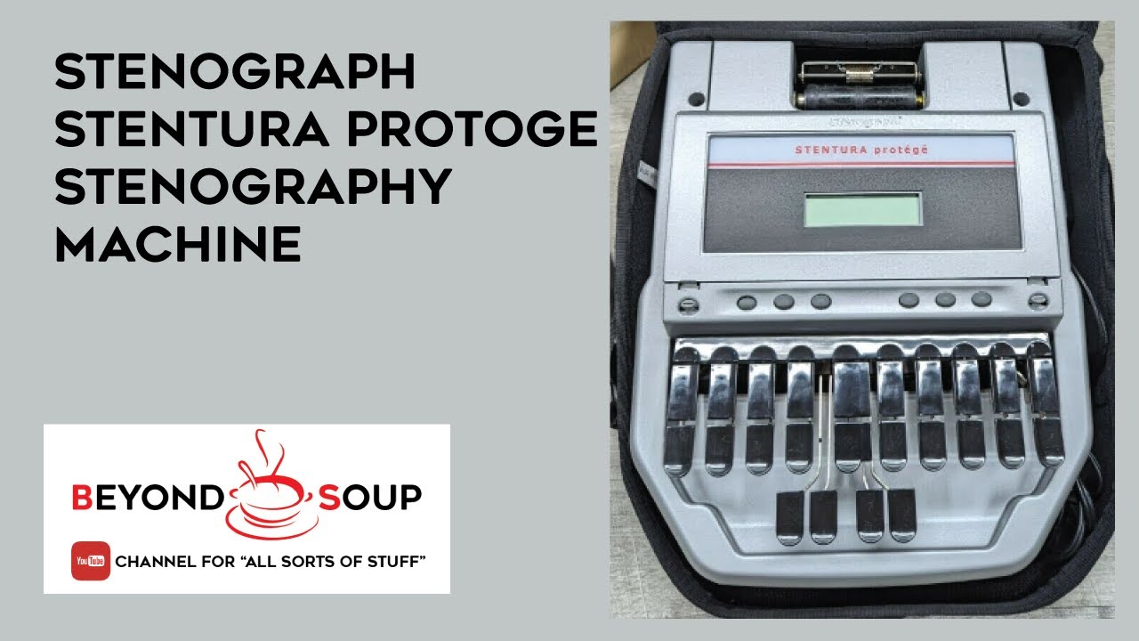Stenograph Stentura Protoge Stenography Machine - YouTube