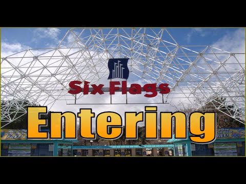 Six Flag Magic Mountain: Entering Gate! - YouTube