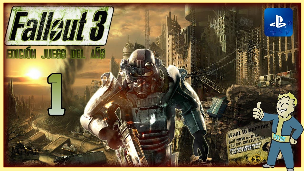 Fallout 3 [GOTY edition] Gameplay Español - Parte #1 EL REFUGIO 101 - Talos - YouTube