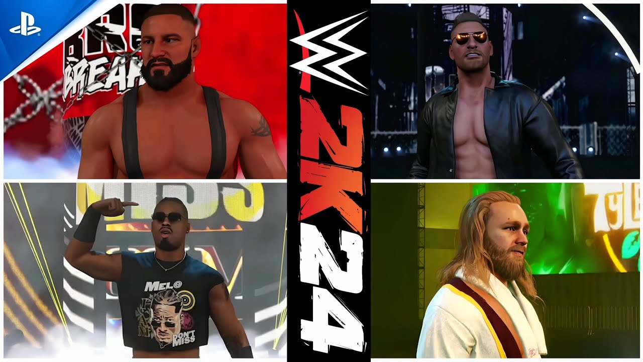 WWE 2K23 vs WWE 2K24 Entrance Comparison | Ft. Carmelo, Tyler, Dijak ...