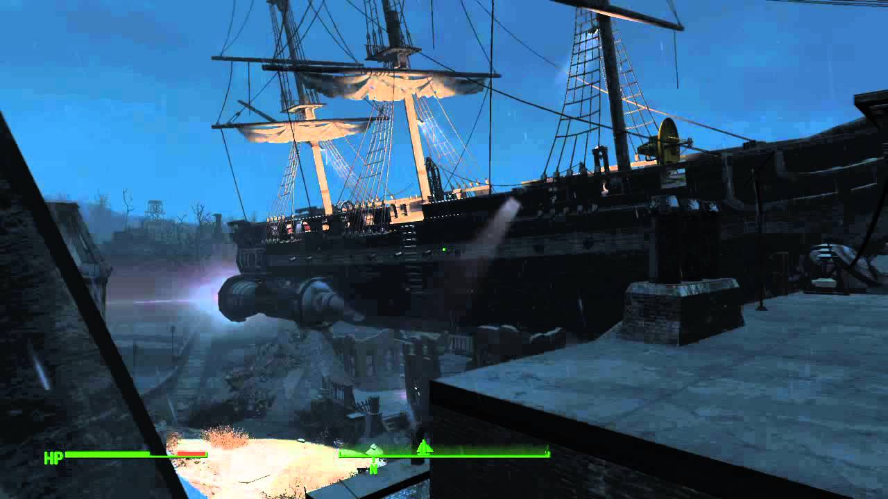 Fallout 4 : Launching the U.S.S. Constitution - YouTube