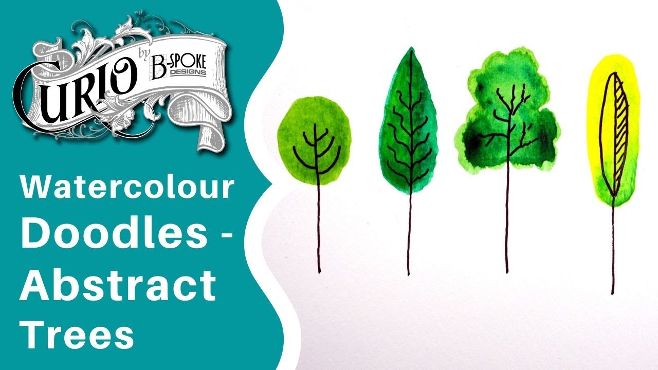 Watercolour Doodles - Abstract Trees - YouTube