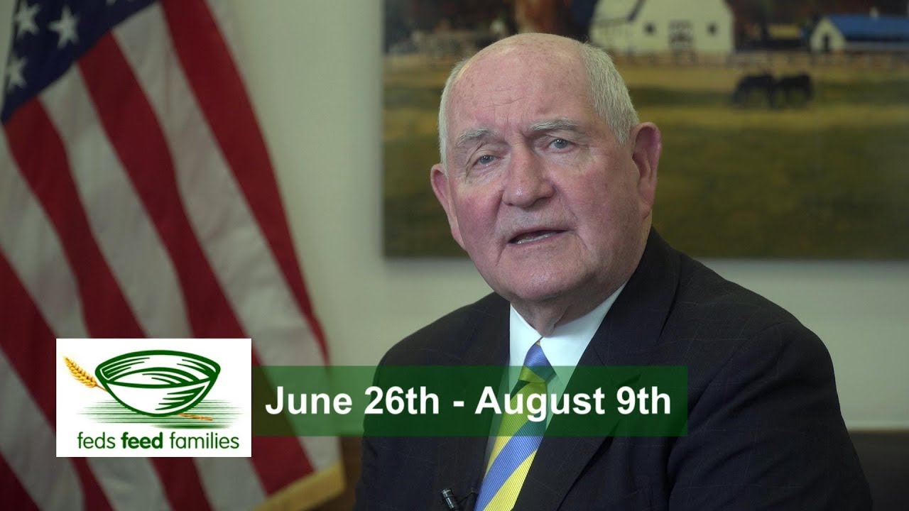 USDA Secretary Perdue Kicks Off Feds Feed Families Campaign - YouTube