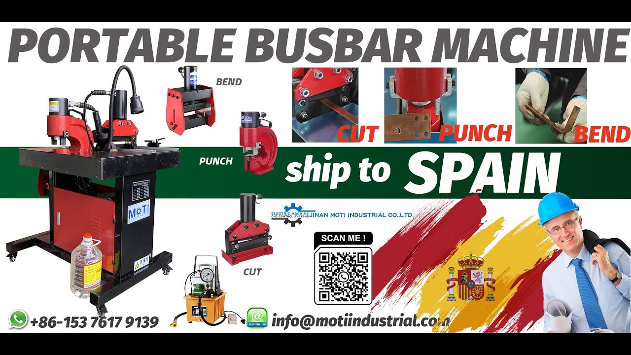 Portable Copper Busbar Processing Machine to Spain Portable Busbar ...