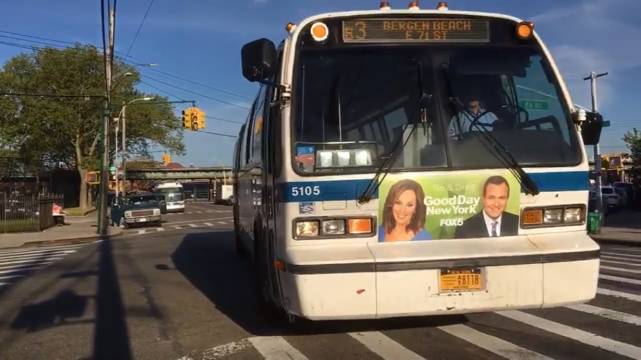 [MTA]: Bergen Beach / E 71st St Bound 1999 Novabus RTS [#5105] B3 Bus ...
