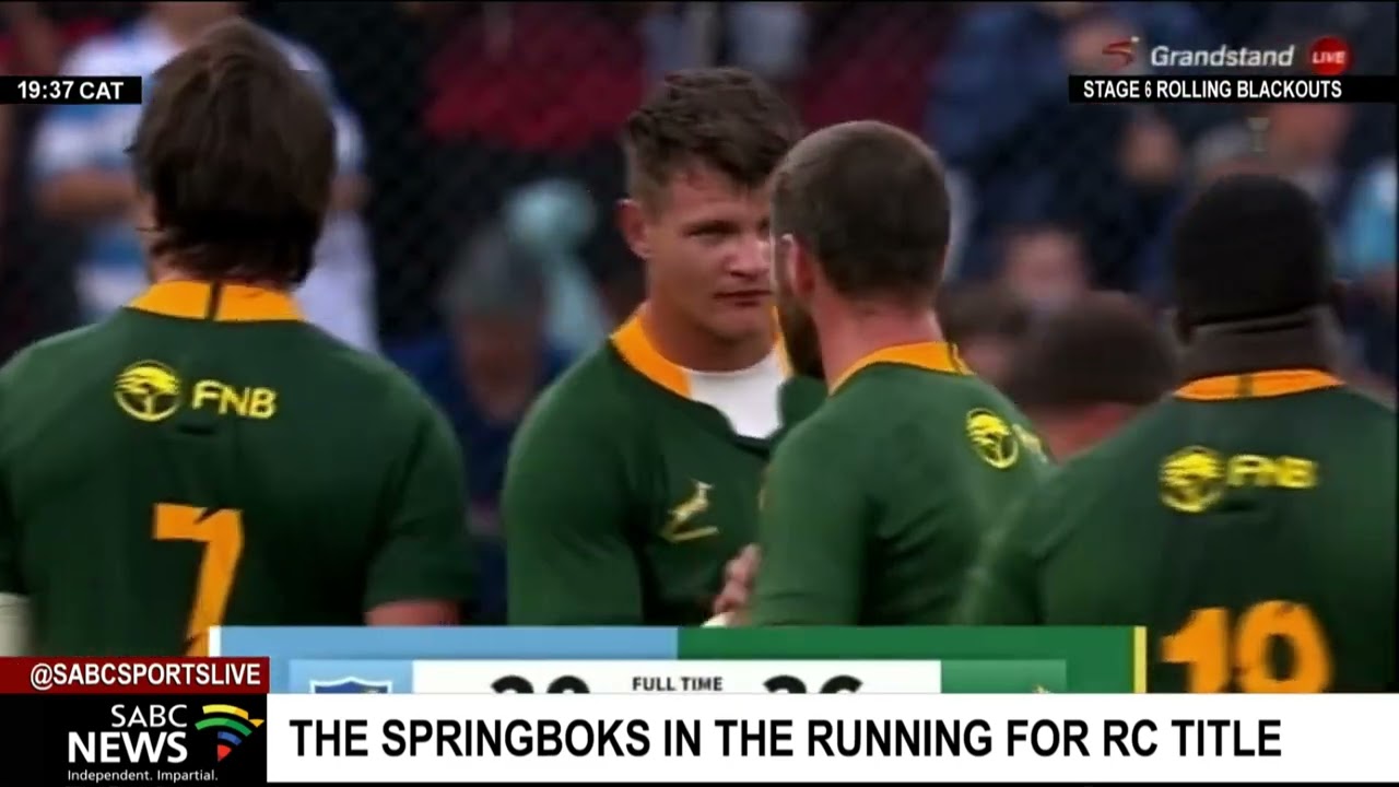 The springboks in the running for the Rugby Championship Title - YouTube