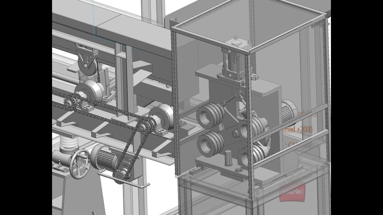 Heavy round bar feeder-industrial 3D model : machine-world.net P576 ...
