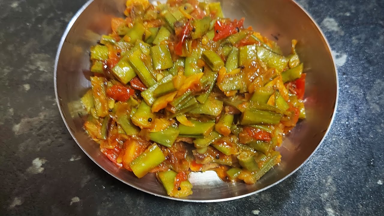 गवारीची सुकी भाजी | Gawar sem fali | Guwar cluster beans #youtube #food ...