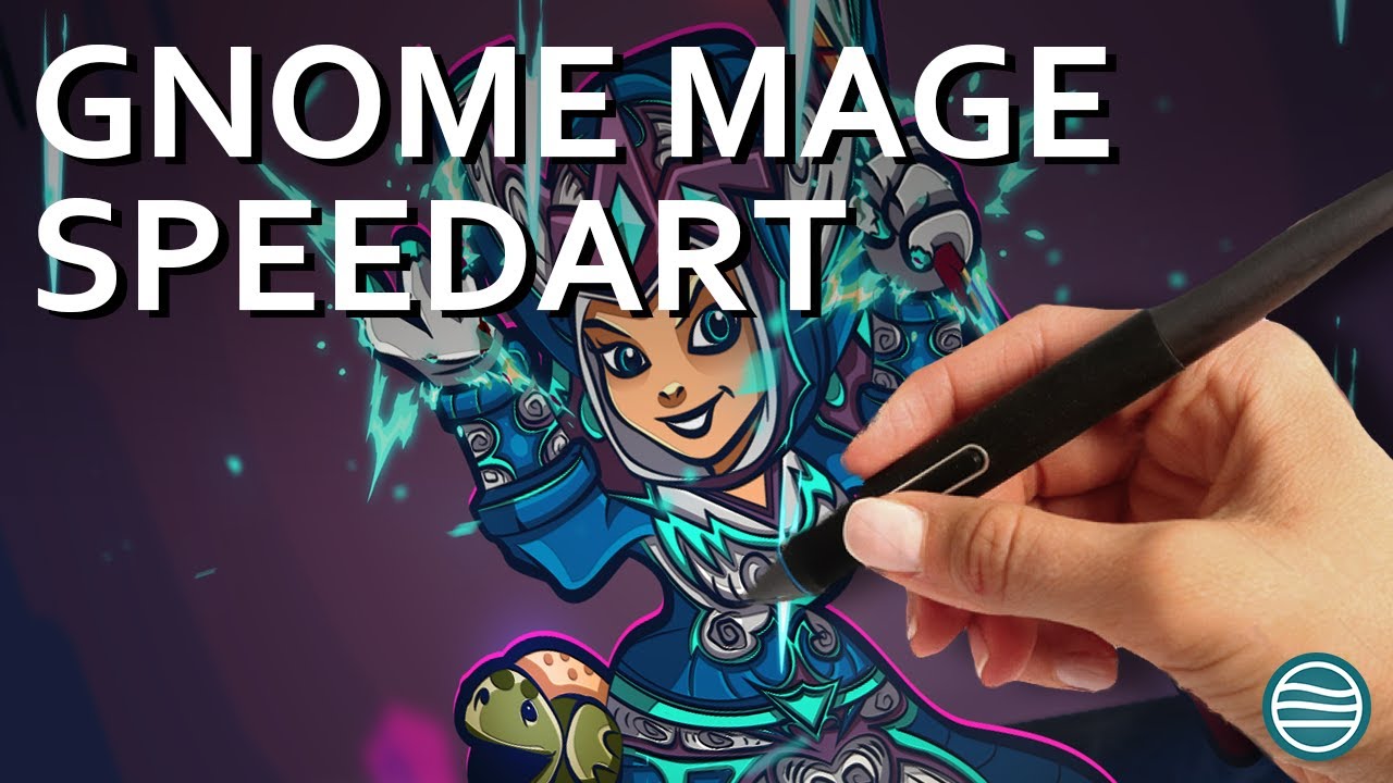 Gnome Mage Character Illustration Speedart World of Warcraft - YouTube