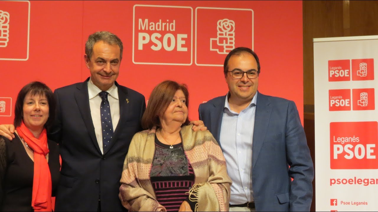 EL EXPRESIDENTE ZAPATERO RECIBIÓ "LA ROSA DEL SUR" EN LEGANÉS - YouTube