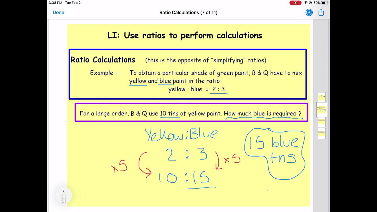 Ratio Calculations YouTube