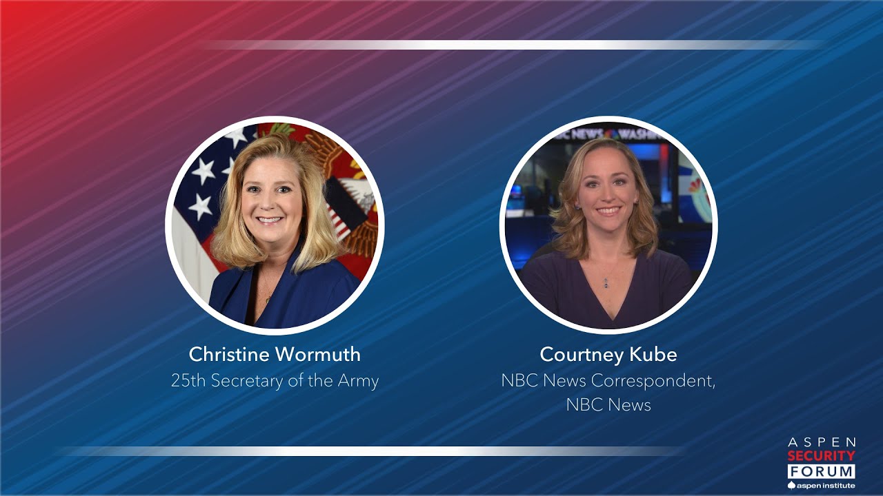 Fireside Chat with Christine Wormuth: Aspen Security Forum 2023 - YouTube