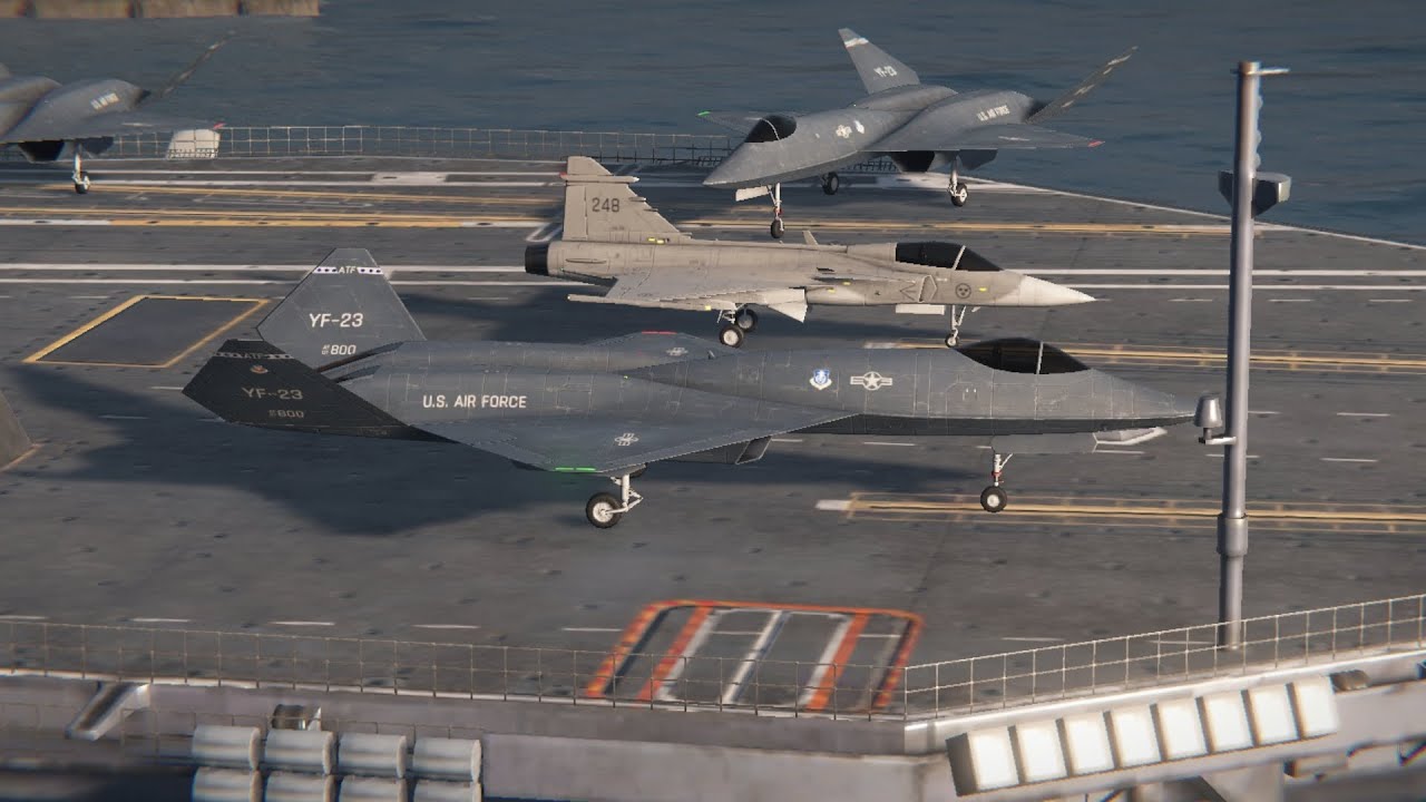 MW USS Enterprise CV-80| SAAB JAS 39 Gripen And YF-23 Black Window ...