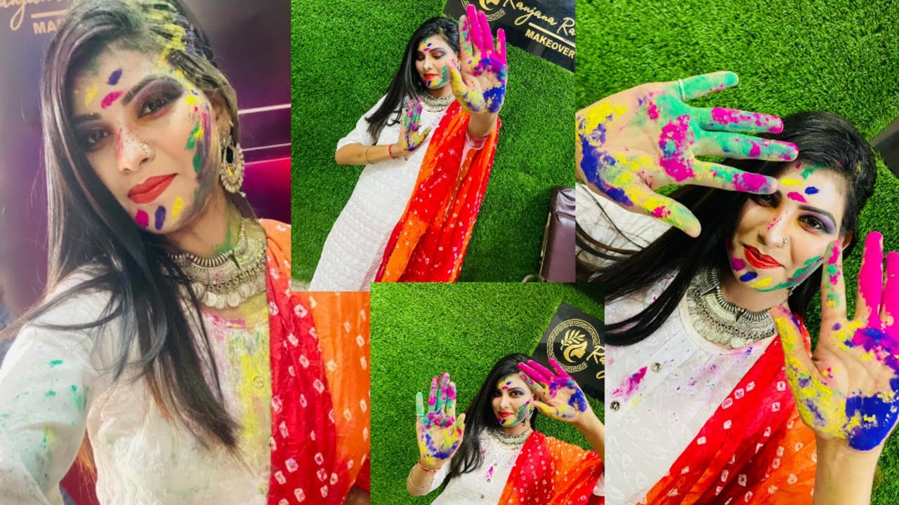 Holi Special best look and jewellery tips all in one makeup. - YouTube