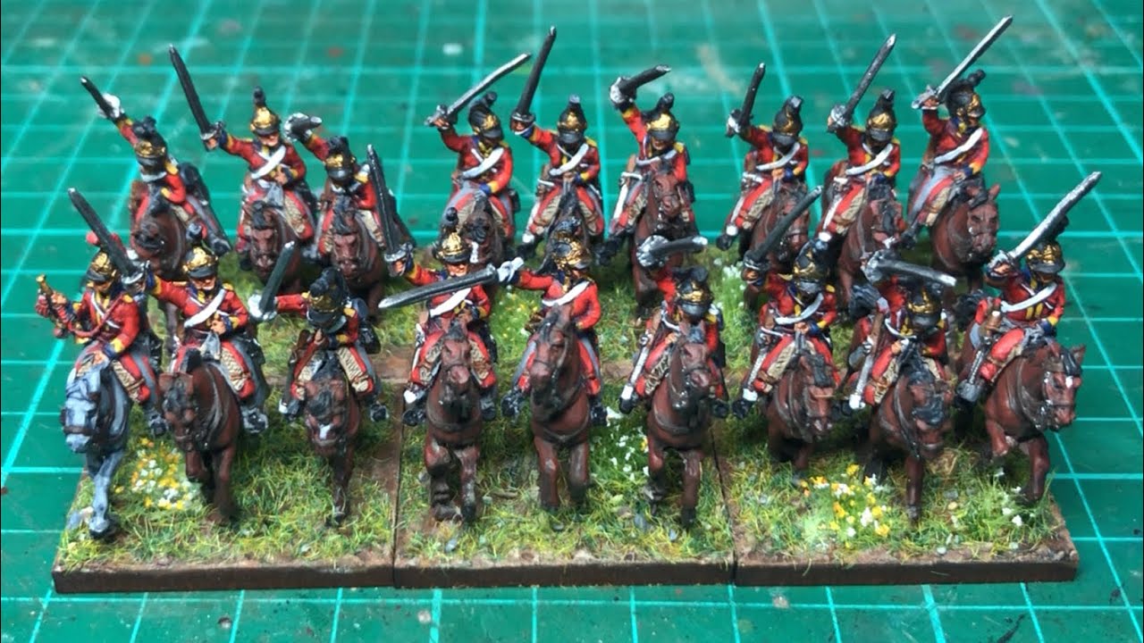 1st Royal Dragoons. Waterloo. 18mm AB Napoleonic. - YouTube