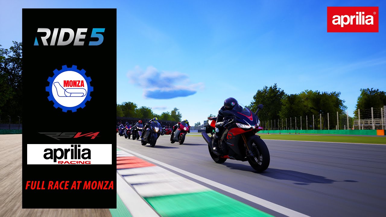 APRILIA RSV4 FACTORY E5 - FULL RACE POV - MONZA - RIDE 5 - YouTube