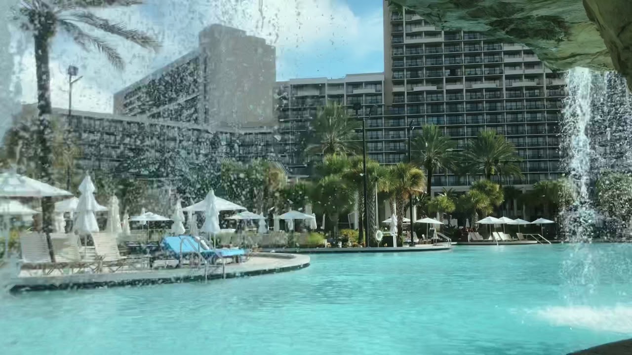 Marriott World Center Pool Waterfall Orlando Florida! -Best pool by ...