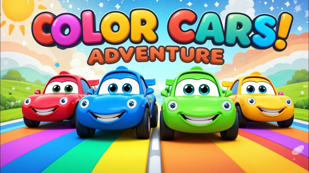 “Color Cars Adventure 🚗 | Learn Colors name with Fun Cars for Kids! 🚗 ...
