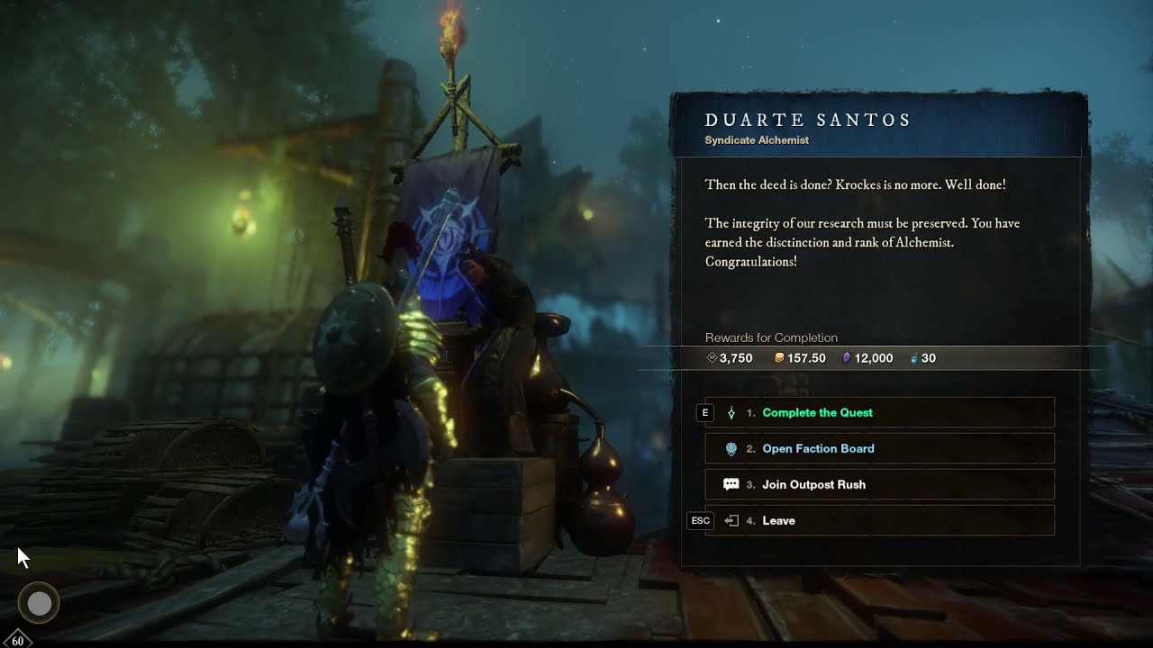 New World - Trial of the Alchemist - Final Syndicate Rank Quest - YouTube