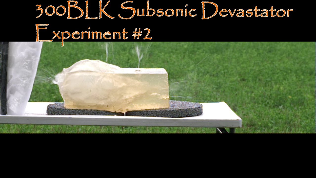 Lehigh Defense 300BLK 226gr Subsonic Experiment #2 Ballistic Gel Tests ...