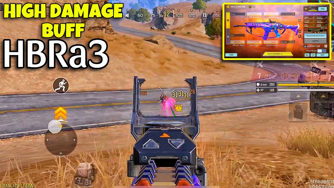 HBRa3 GIVE MORE DAMAGE AFTER BUFF | BEST HBRa3 GUNSMITH CODM BR ...